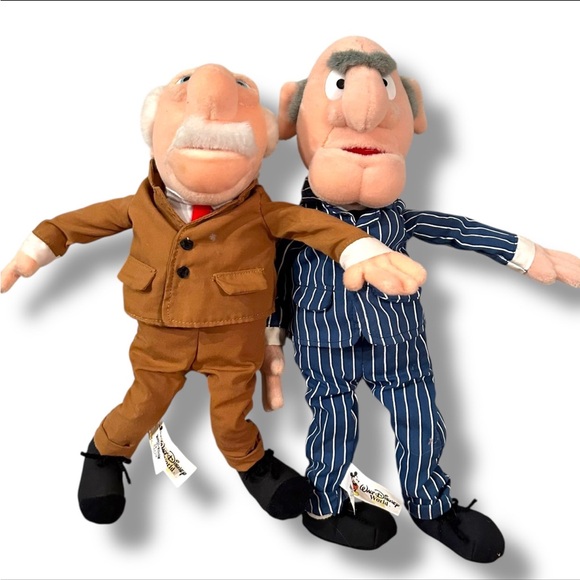 Disney | Toys | Vtg Muppet Vision 3d Statler Waldorf Plush Dolls Walt ...